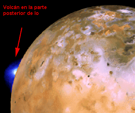 Erupción volcánica en Io